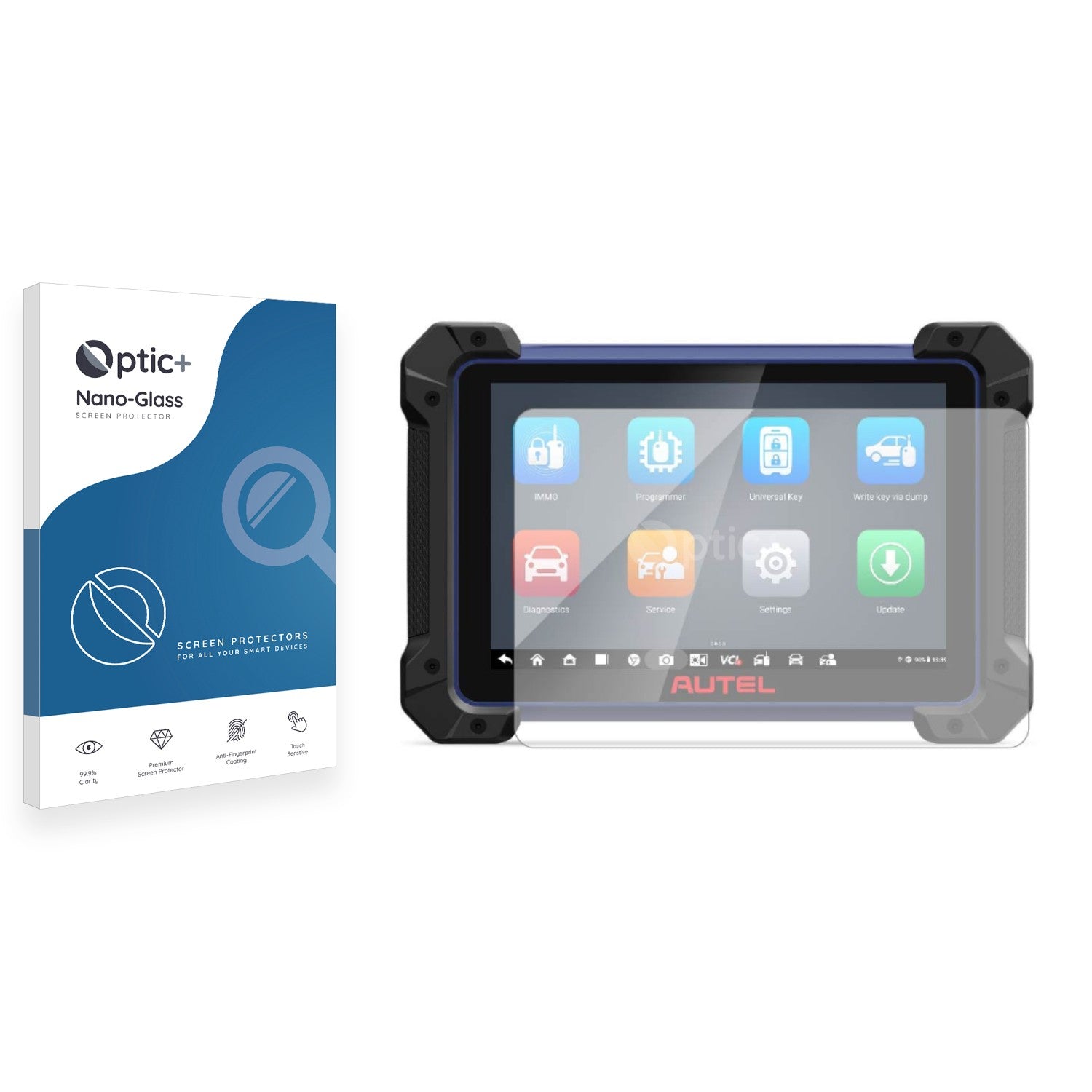 Optic+ Nano Glass Screen Protector for Autel IM608 Pro II - ScreenShield