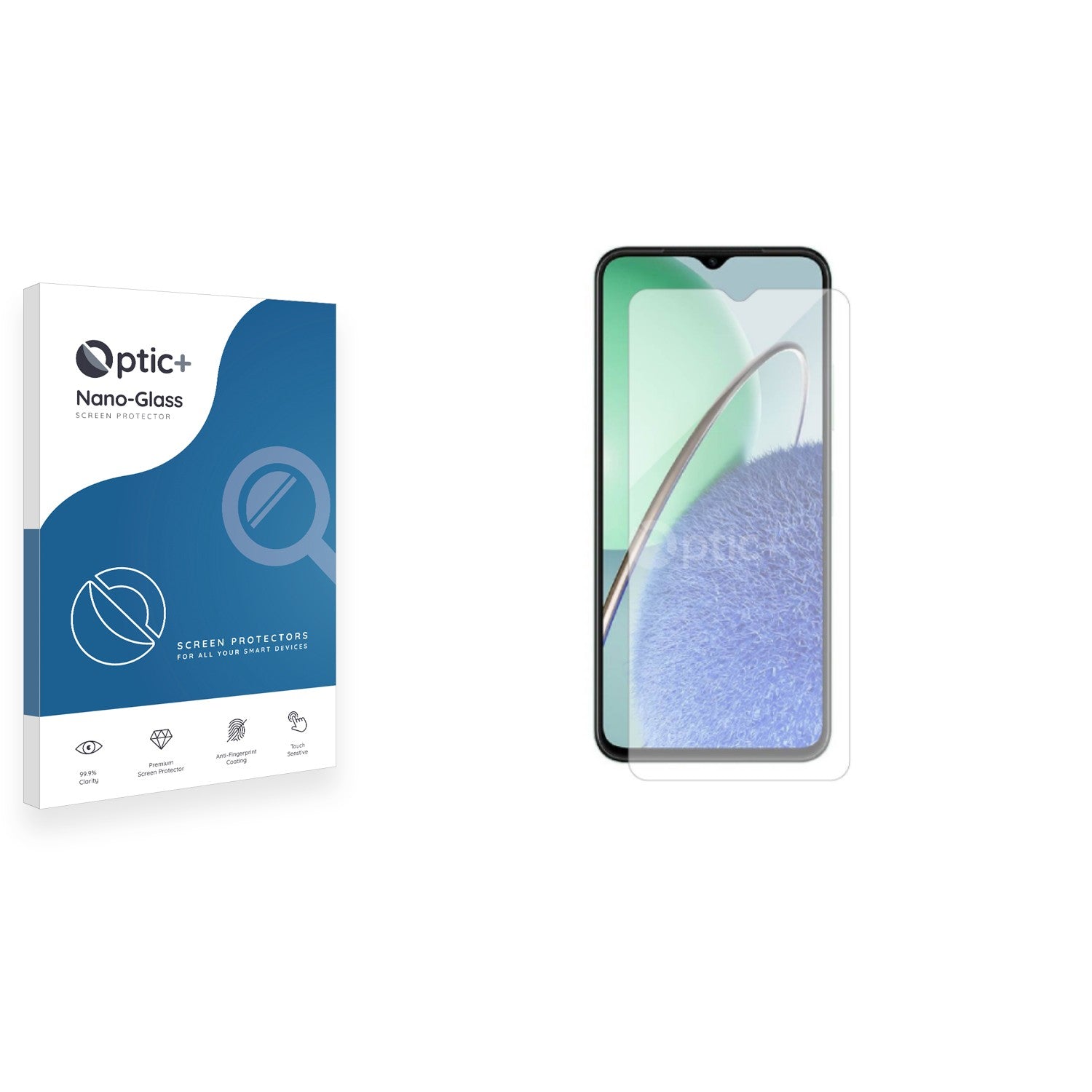 Optic+ Nano Glass Screen Protector for Huawei Nova Y61 - ScreenShield