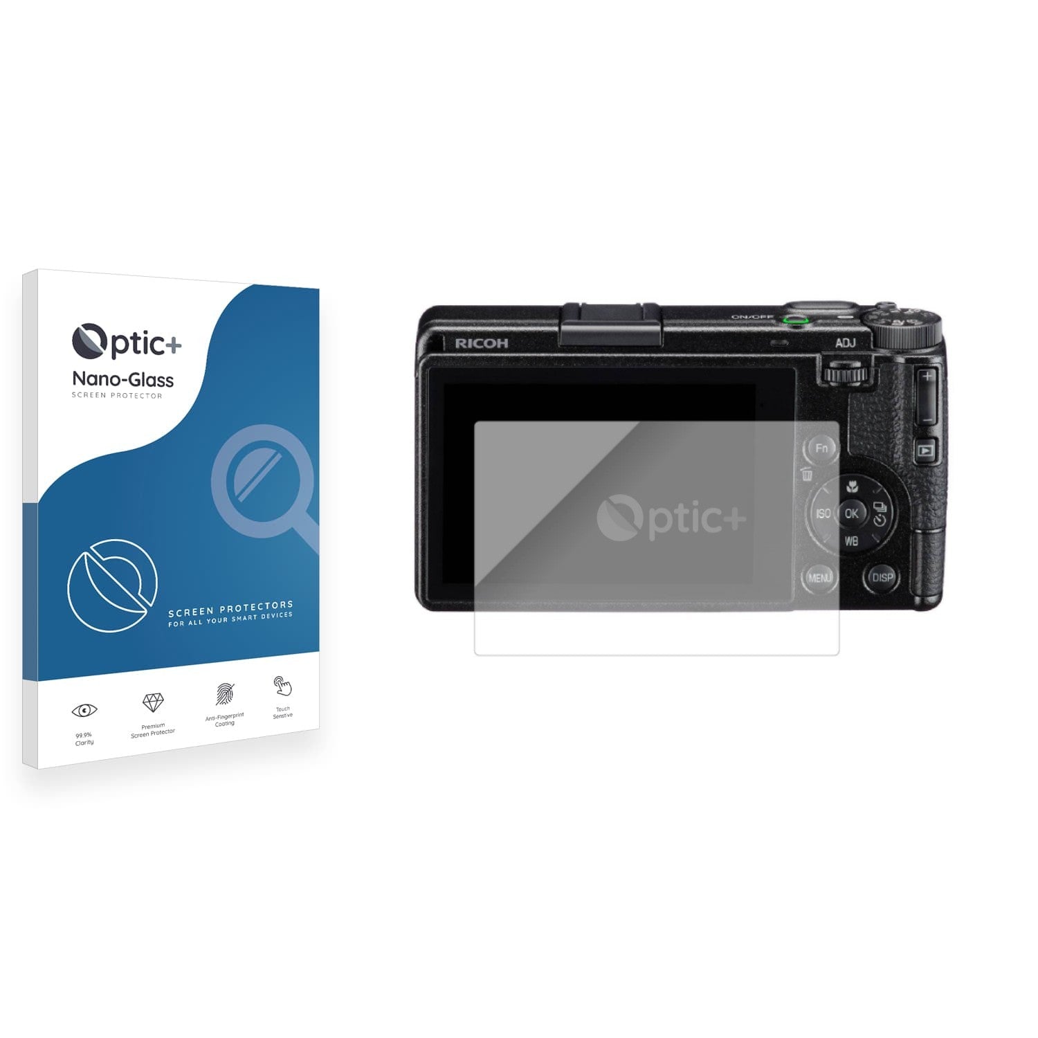 Optic+ Nano Glass Screen Protector for Ricoh GR IV 2025 - ScreenShield